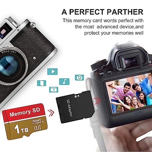 icymora SD Card 1TB High-Speed Card SD Waterproof Memory Card Large Capacity SD Cards 1000GB TF Card for Cameras/Tablets/Computers/Smartphones