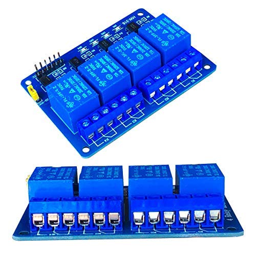 LGDehome 2pcs DC 5V 4 Channel Relay Module with Optocoupler for Arduino UNO R3 MEGA 2560 1280 DSP ARM PIC AVR STM32 Raspberry Pi