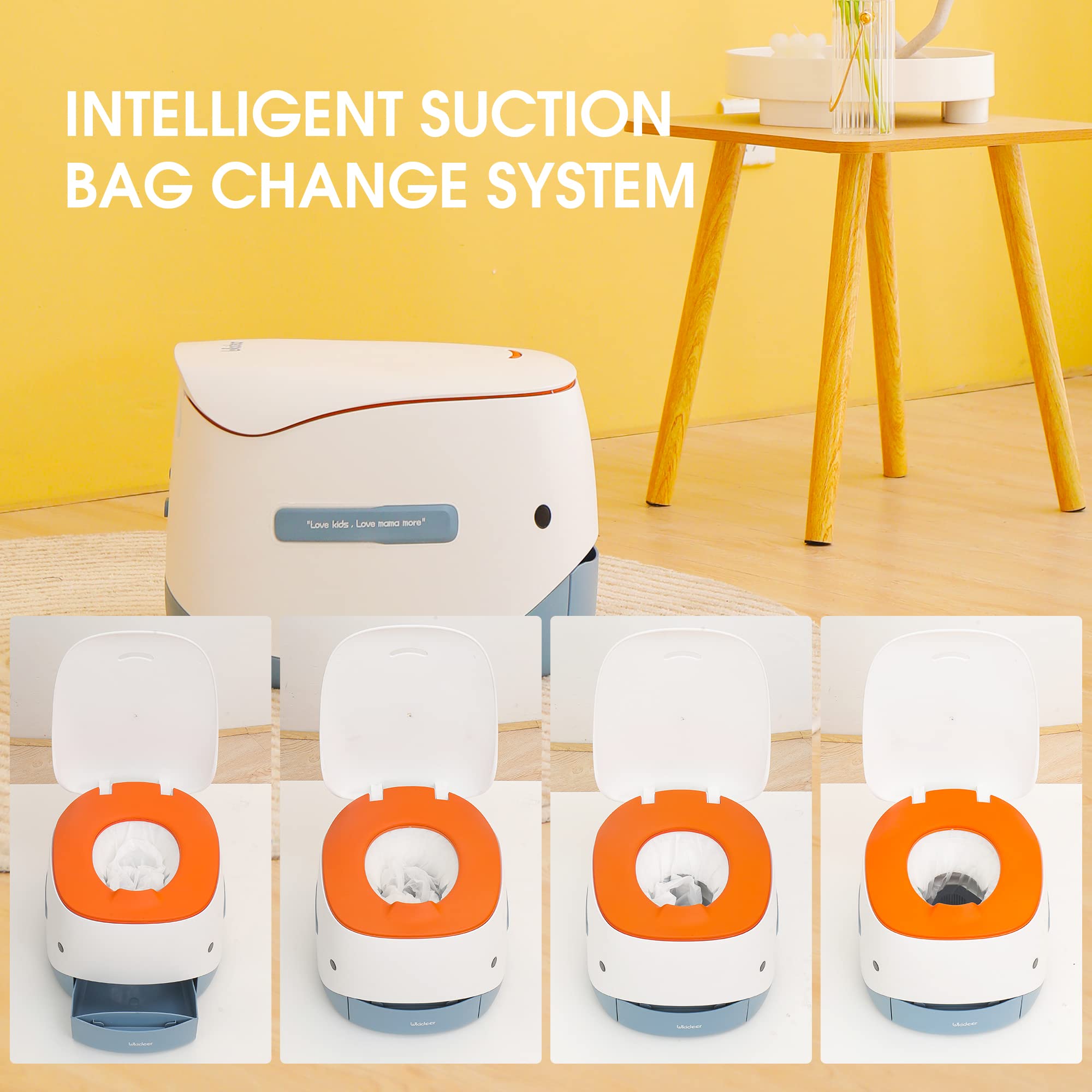 Potty Training Toilet, Vtechvat Automatic Replace Packaging Toddler Potty with Sensor Cover Battery Supply, Smart Potties Seat for Boys Girls Baby