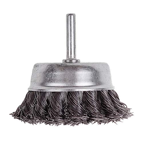 Rocaris 6 Pack Wire Wheels Brush, 3 Inch Knotted and Plated Crimped and 1-Inch Carbon Knot Wire End Brush, Cup Wire Wheels Brush Set Perfect For Removal of Rust/Corrosion/Paint