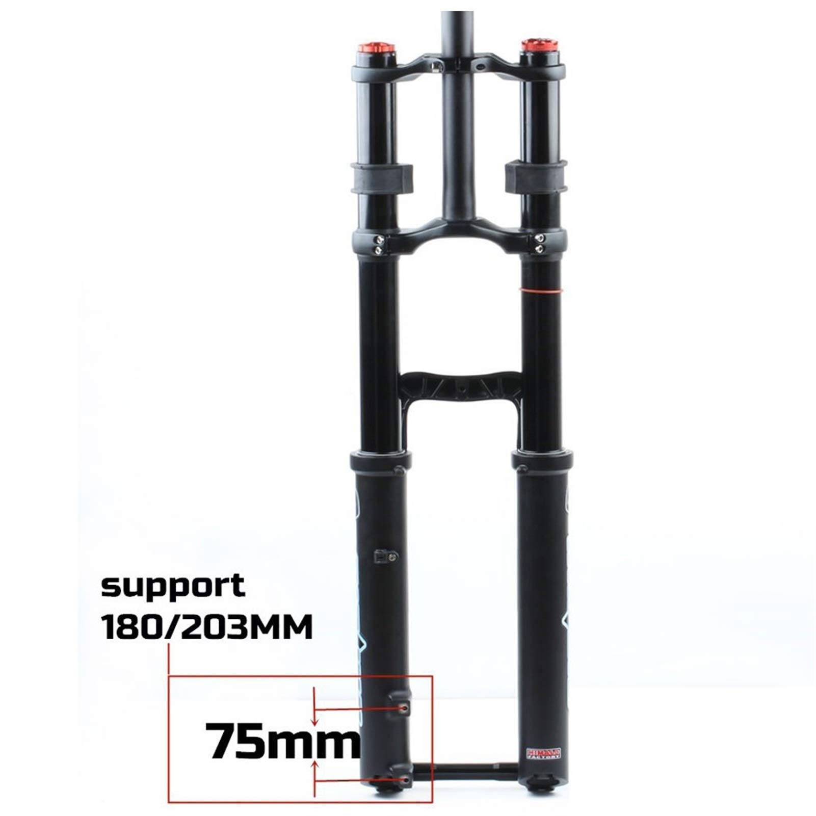 NEYLLO Bike Fork 27.5/29in Mountain Bike Fork,Downhill Fork Soft Tail Suspension Air Pressure Front Fork Apply Tire 3.0inch (Size : 27.5in)