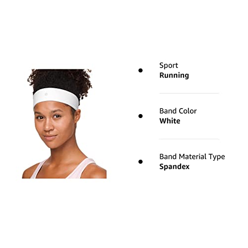 Lululemon Fly Away Tamer Headband (White)
