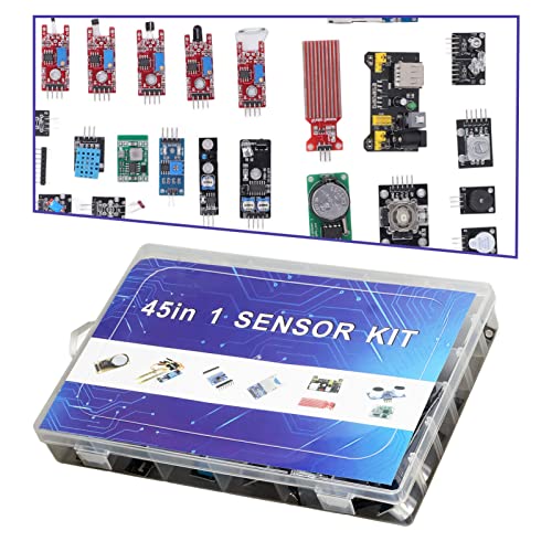 Sensor Module, Detection Modules Set 45Pcs Wide Compatibility Development Accessory Sensitive for Modification