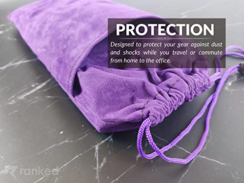 Ranked Travel Sleeve for Mechanical Gaming Keyboard | Extra Cable Storage Pouch | Dustproof (Fits 60-75% Size Keyboards, Indigo)