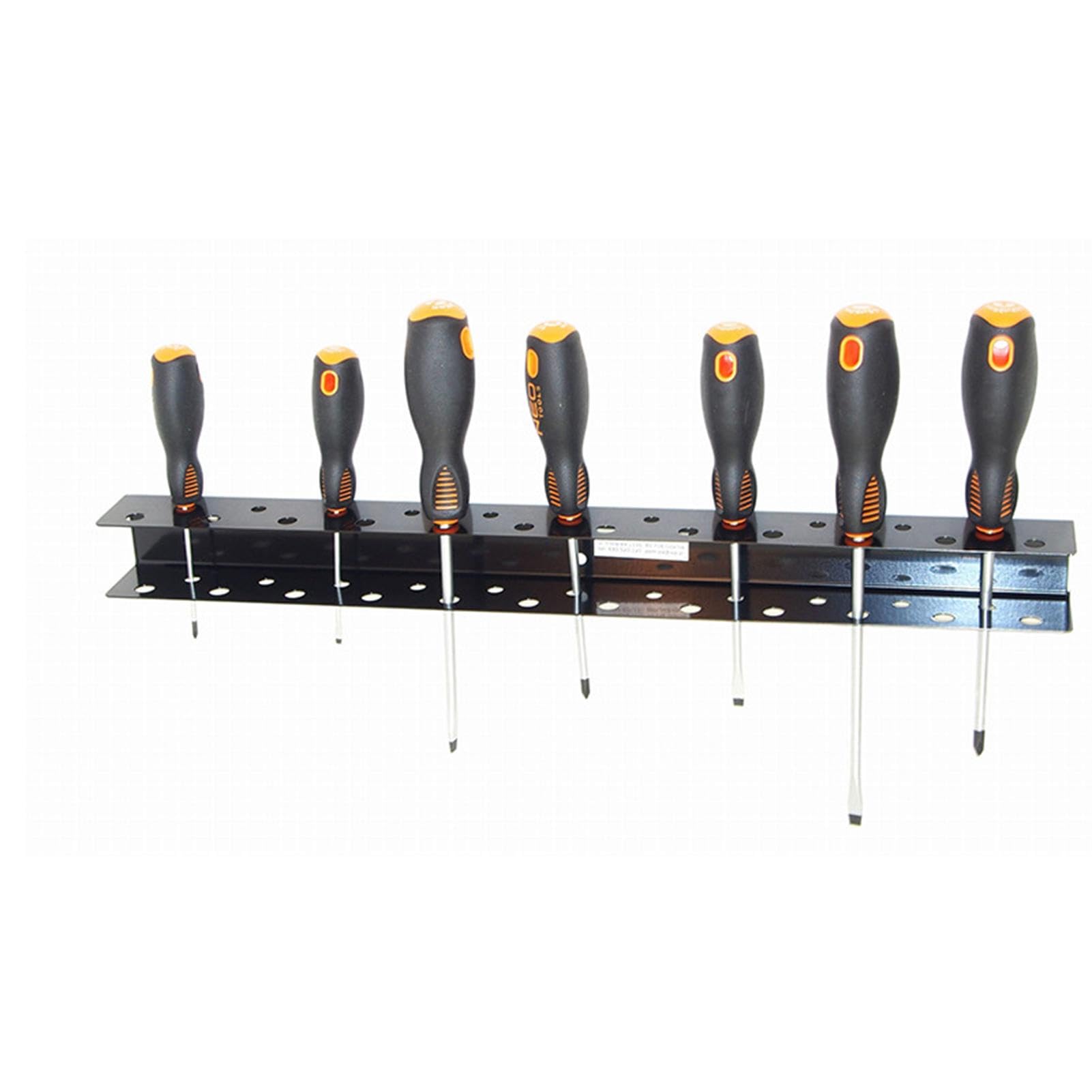 Wall-Mount Screw Organizer | Storage Rack For Screwdrivers And Tools | Workshop, Shed, And Garage Tool Holder