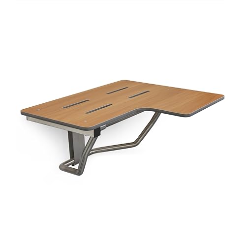 Seachrome 32" x 22.5β Teak Reversible Folding Transfer Tub/Shower Seat, ADA Compliant