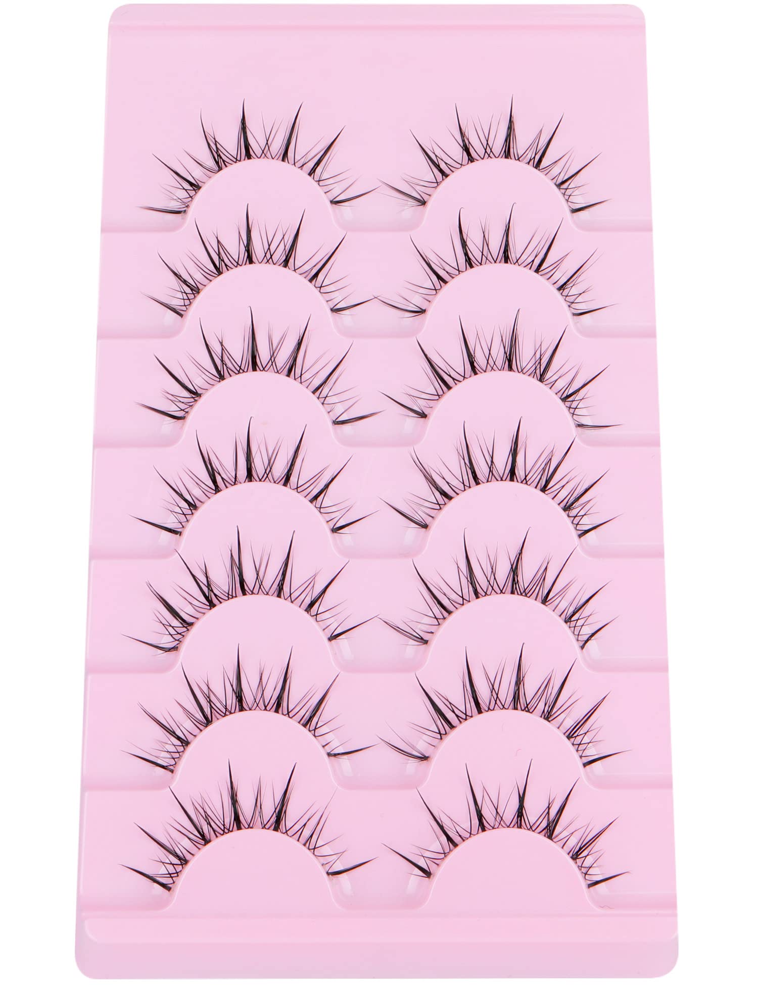 Manga Lashes Natural Look Wispy 3D Anime Manhua Lashes False Eyelashes Asian Korean Makeup Kpop Style Cosplay Lash Pack by EYDEVRO