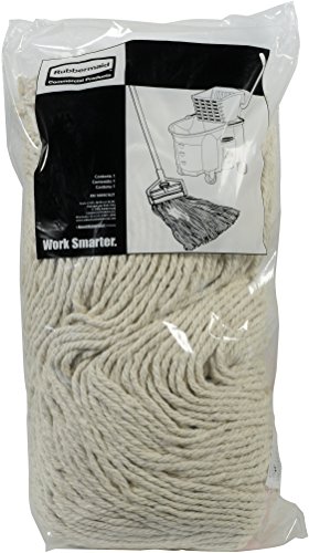 Rubbermaid Commercial Products FGE13600WH00 Universal Headband Cotton Mop, 16 oz (Pack of 12)