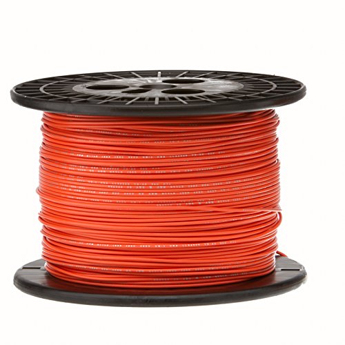 Remington Industries 16UL1007STRORA1000 16 AWG Gauge Stranded Hook Up Wire, 1000 feet Length, Orange, 0.0508" Diameter, UL1007, 300 Volts