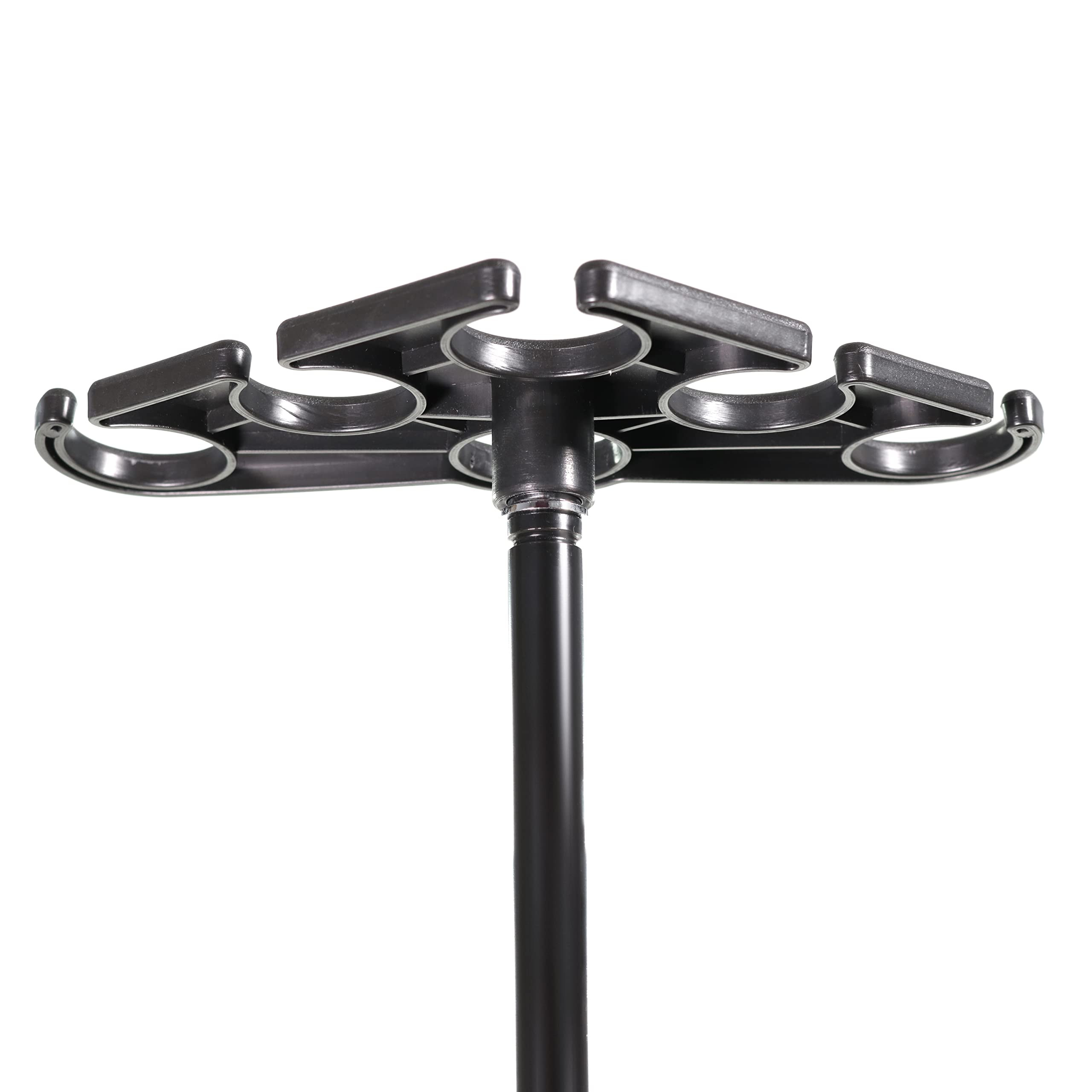 MDDY Multi-Microphone Holder - Tray Accommodates up to 6 Wired or Wireless Handheld Mics - Complete with Cable Tie Wraps