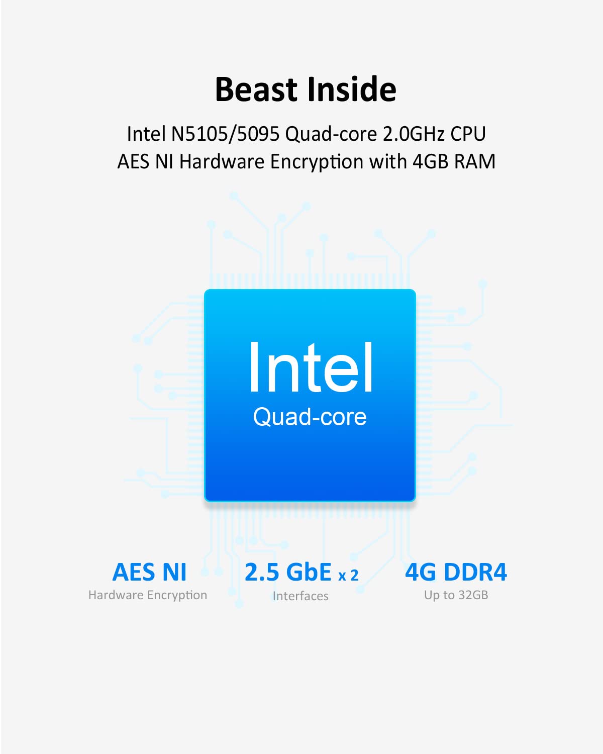 TERRAMASTER 2.5GbE NAS Server 4Bay F4-423 + 16GB DDR4 RAM
