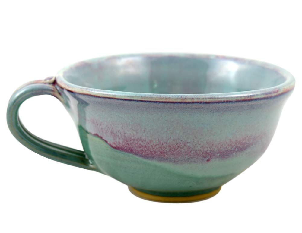 Modern Artisans American Made Orchid Green Pottery Collection: 20-oz Chowder/Soup Mug