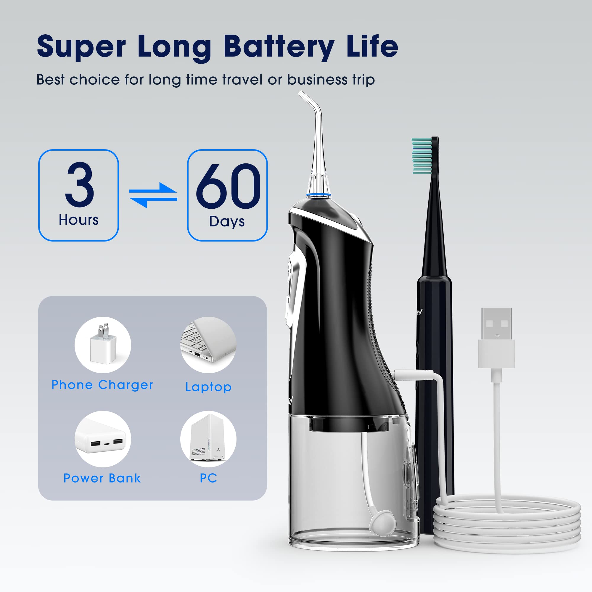 Professional Flossing Toothbrush and Water Flosser Combo B0B4J9M1NW