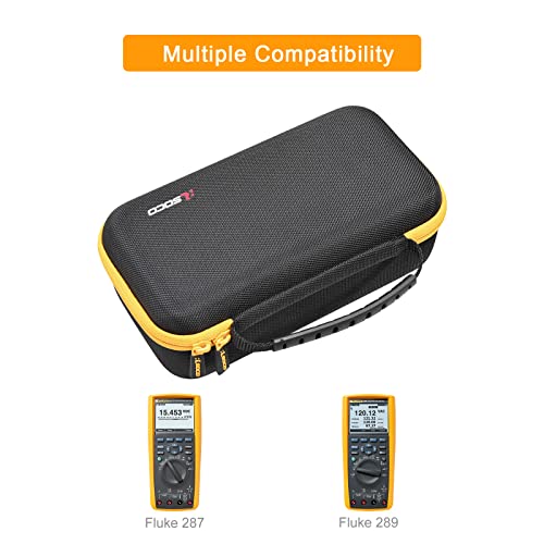 RLSOCO Hard Case for Fluke 289/287 & Works with UNI-T UT181A Datalogging Multimeter