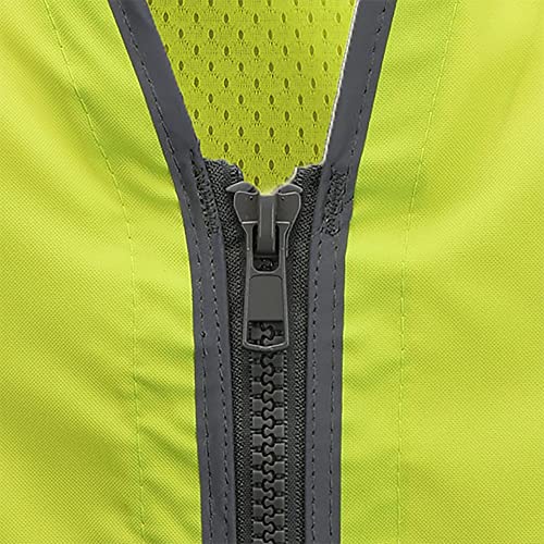 Radians SV55 Class 2 Heavy Woven Two Tone Engineer Vest with Padded Neck to Support Extra Weight in Cargo Pockets, Green, X-Large