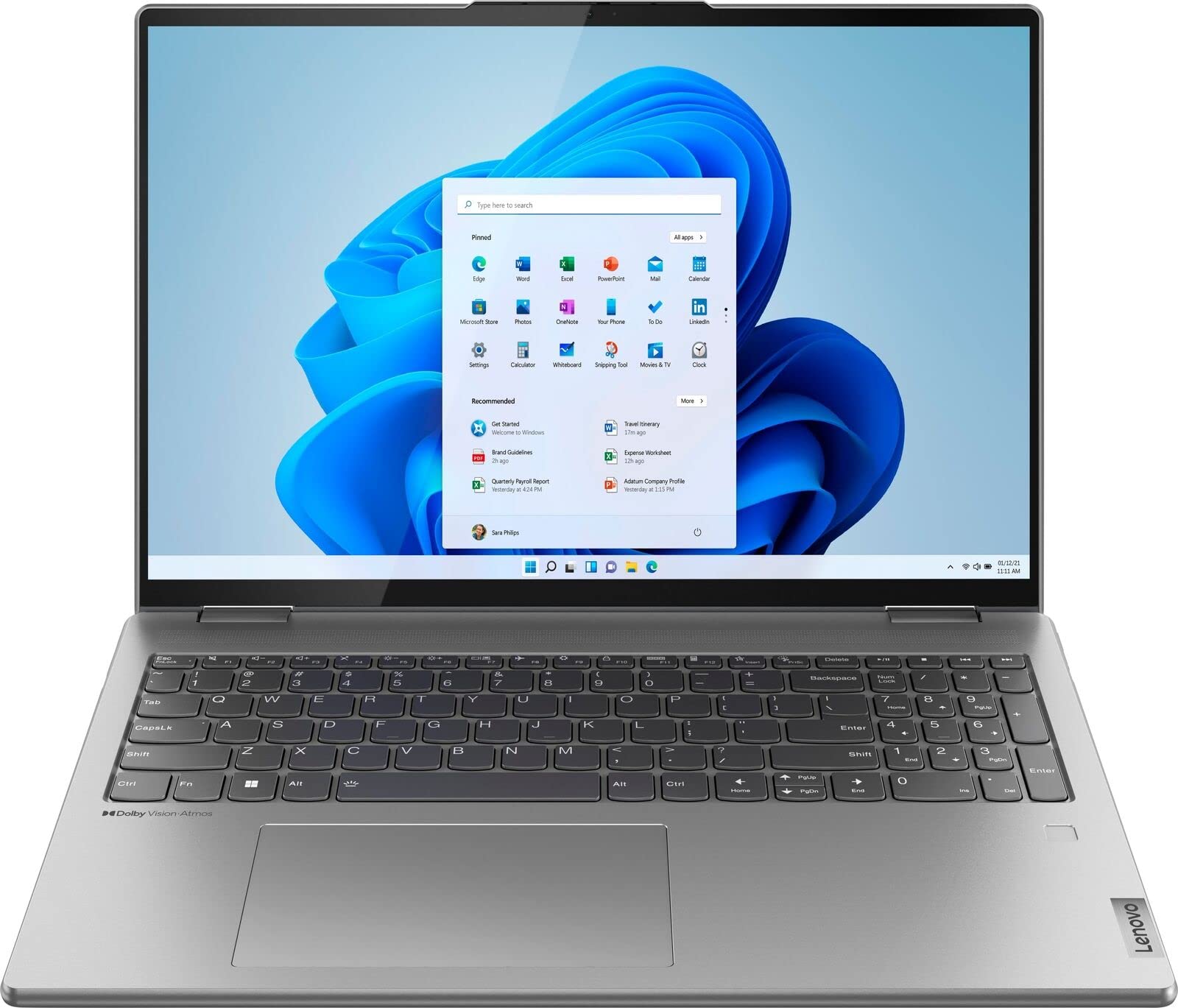 Lenovo 2023 Newest Yoga 7i 2-in-1 Laptop, 16 Inch 2.5k Touchscreen Display, Intel Core i7-1260P Processor, 16GB DDR5 RAM, 1TB SSD, Backlit Keyboard, Windows 11 Home, Arctic Grey