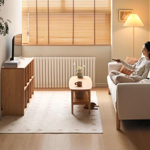 Toderoy Small Oval Coffee Table with Storage, Oak Wood Coffee Table for Living Room, 2-Tier Small Coffee Tables for Small Spaces - 15.75" D Modern Coffee Table (47.24W x 15.75" D x 16.53" H)