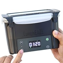 LunchEAZE Lite - Cordless, automatic, smart self heated electric lunch box, for jobsites, travel, office, or students
