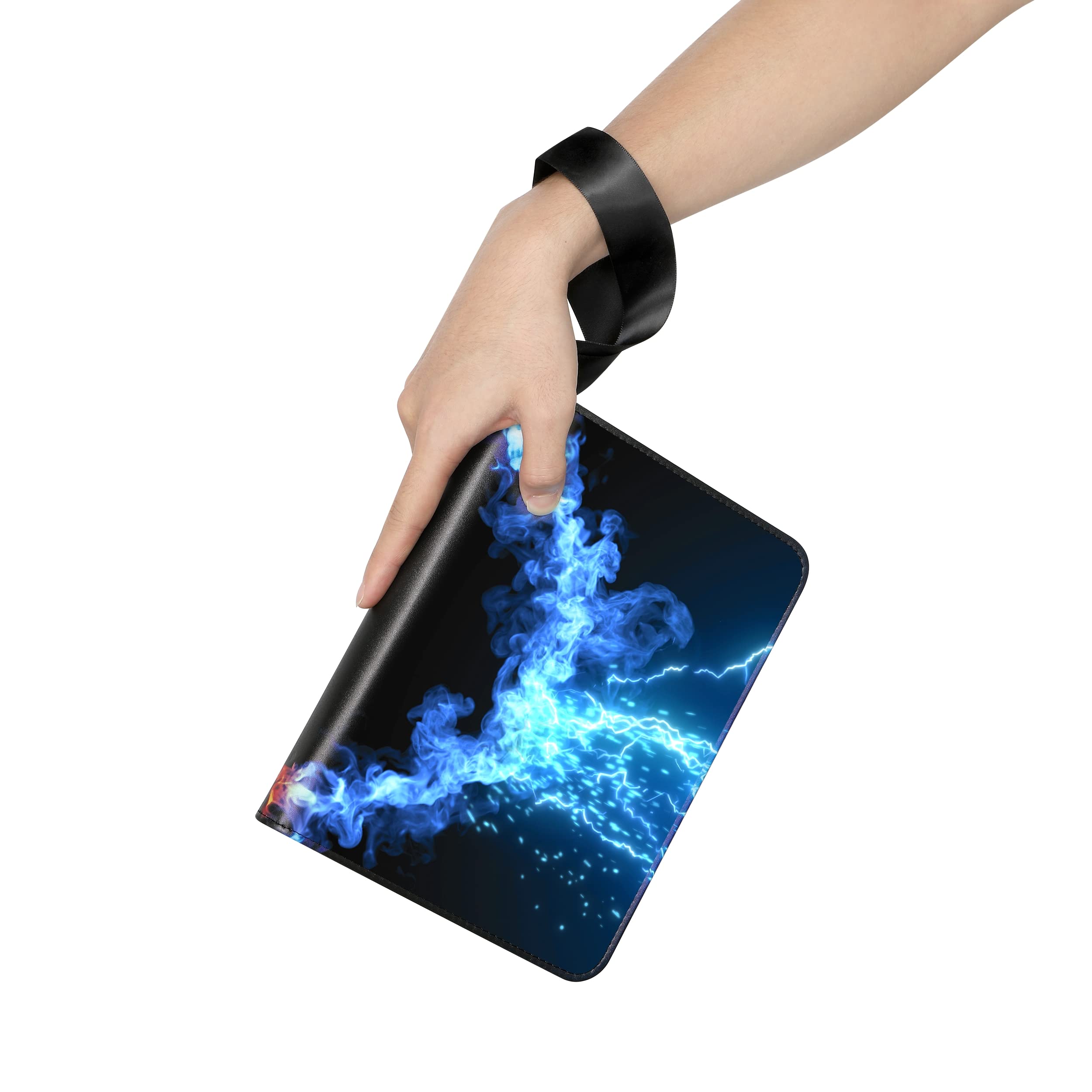 Protective Card-Carrying Binder for Pokémon Collector Cards, 3-ring Design, 4-Pockets, 400 Card Pockets Trading Card Games Collection Binder with Sleeves(Red)