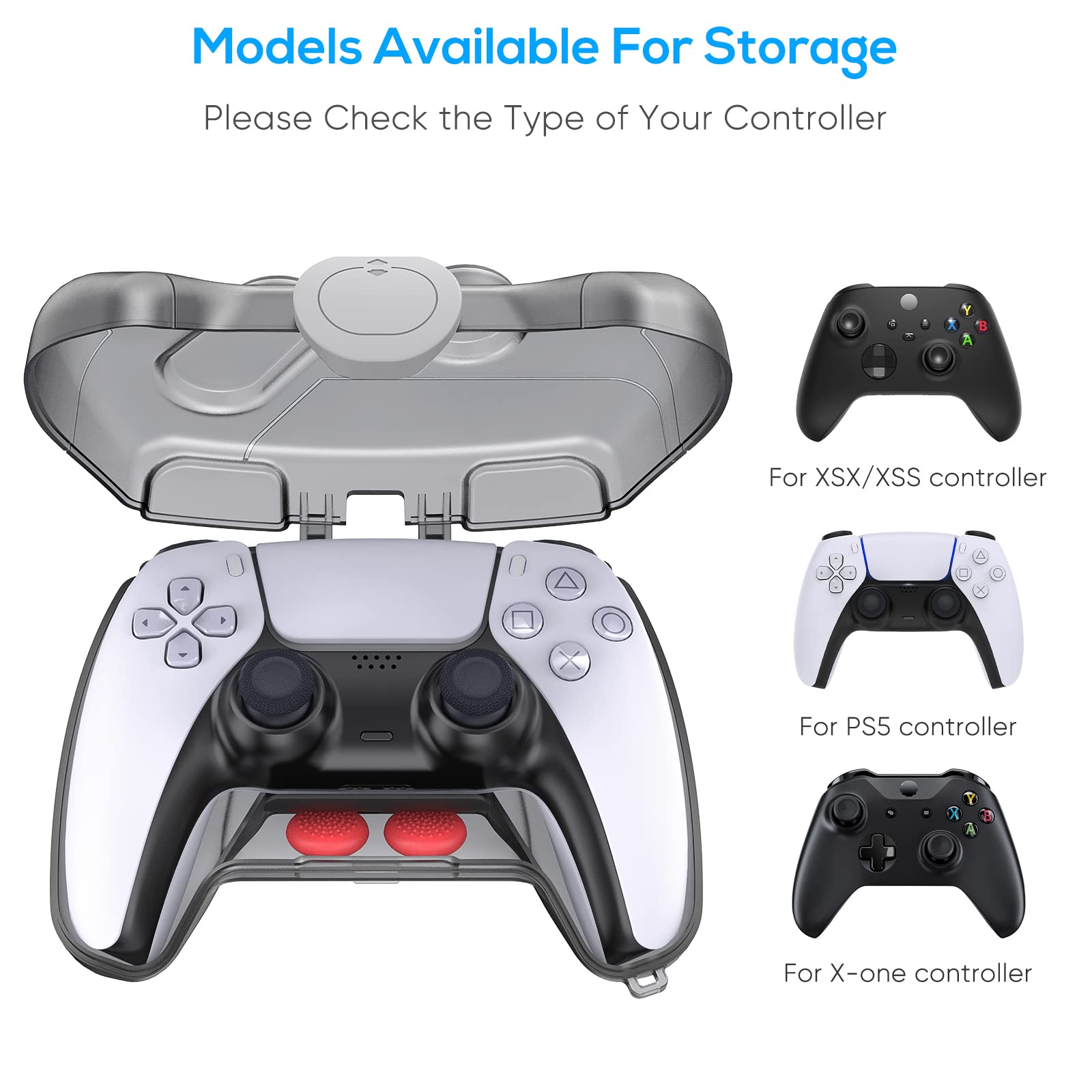 Protective Case for PS5/Xbox Core Controller, MENEEA Joystick Protector Hard Shell for Xbox Series X/S/Xbox One/Playstation 5 DualSense Waterproof Shockproof & Scratchproof Cover Accessories for PS5