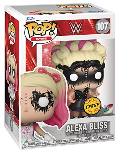 POP WWE: Alexa Bliss Limited Edition Chase Funko Vinyl Figure (Bundled with Compatible Box Protector Case), Multicolor, 3.75 inches