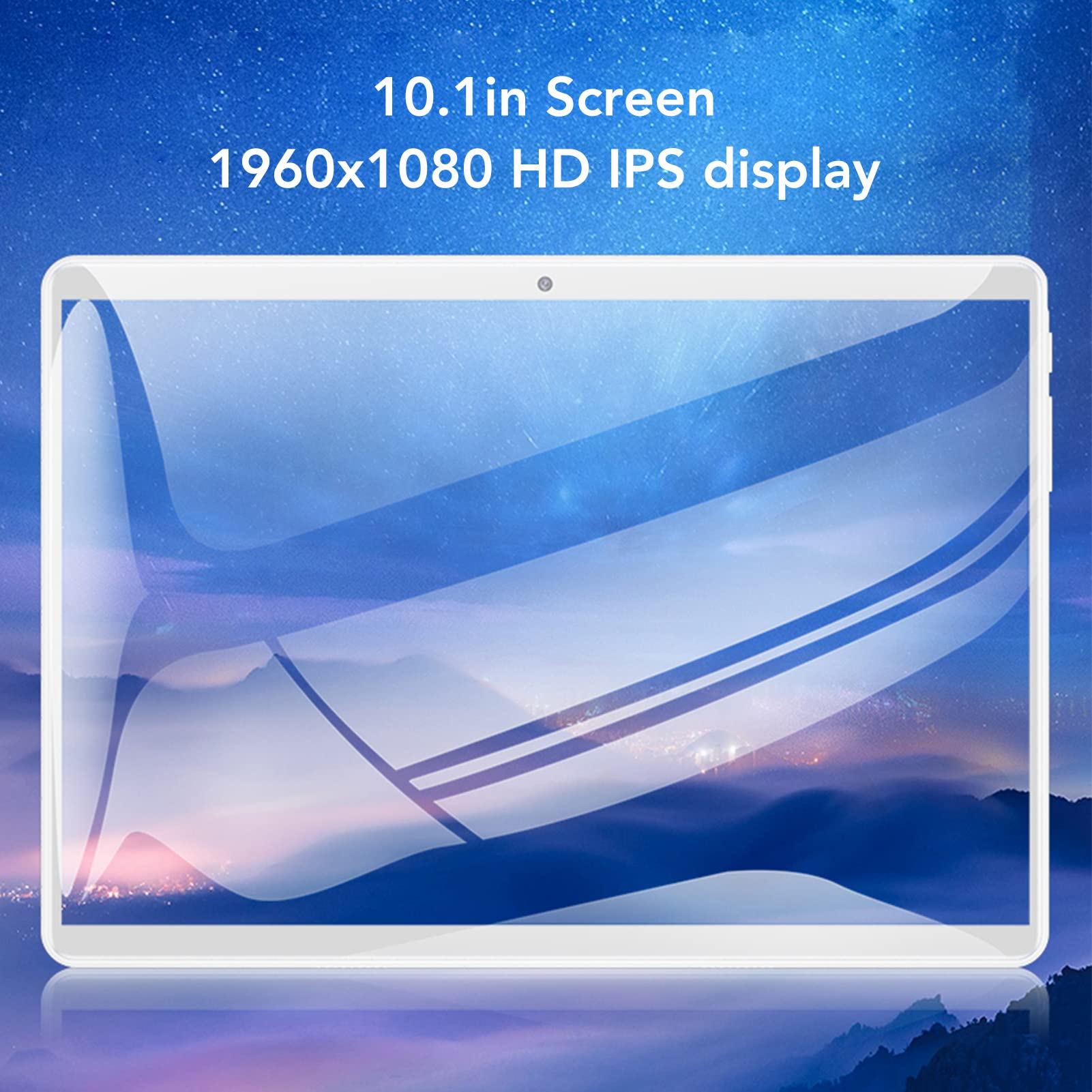 Tablet HD, Charge TypeC Dual Frequency 100 to 240V 10.1 Inch Tablet Back 16MP 1960x1080 for Business (US Plug)