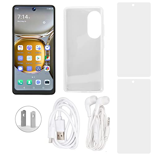 P60 Pro Smartphone, 7 Inch 1440 x 3040P HD Screen, 4GB RAM 64GB ROM, 8000mAh Battery, Front 8MP Rear 16MP, MT6893 Quad Core Phone for Android 11.0 System(USA)