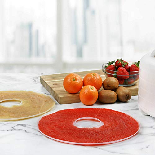 NESCO LSS-2-6 Round Clear Plastic 13 1/2" Fruit Roll Sheets, Food Dehydrators, White