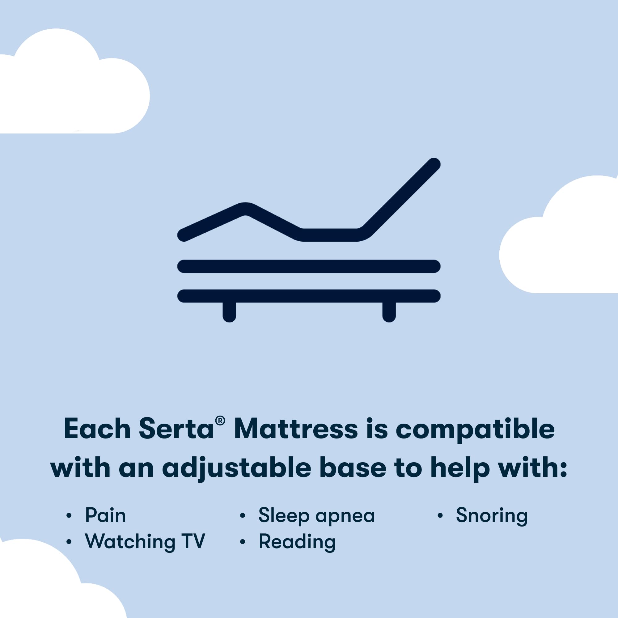 Serta Classic Clarks Hill 2.0, Plush Euro Top 12.5" Full Mattress, Zoned Support, Cooling, Breathable and Pressure Relieving - 100 Night Trial, CertiPUR-US Certified