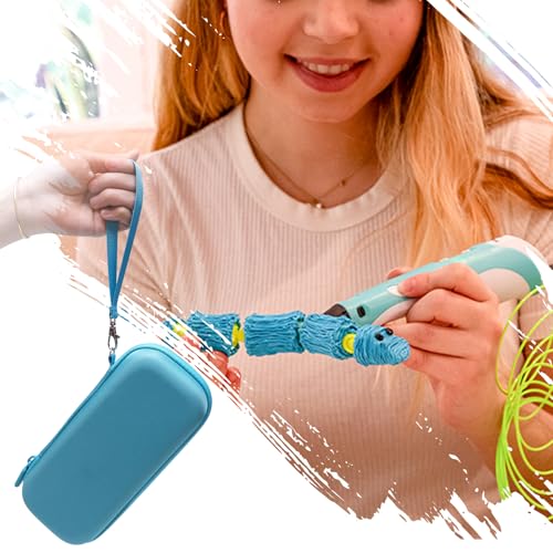 XANAD Hard Travel Carry Bag for SCRIB3D P1 3D Printing Pen with PLA Filament Stencil Book Project Instructions and Charger, blue