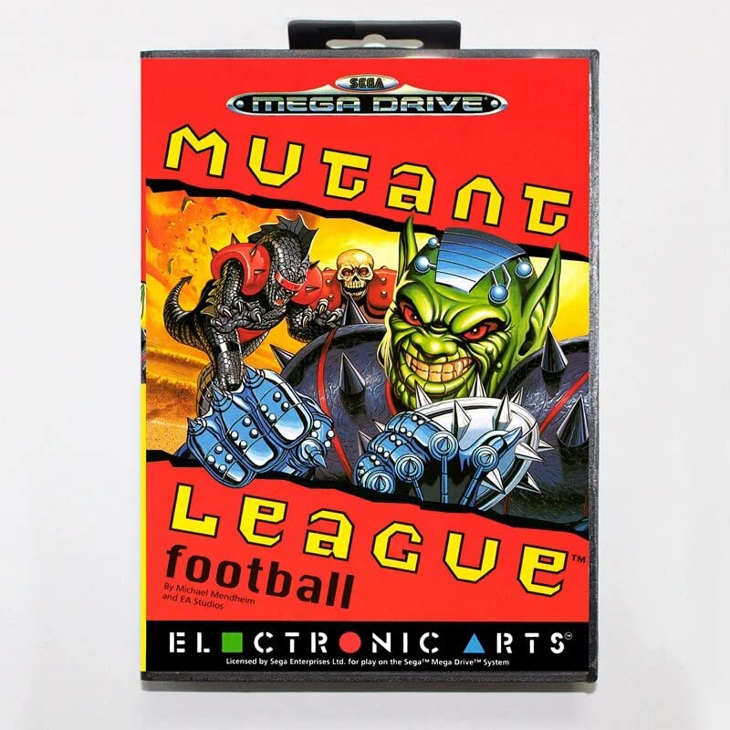 Mutant League Football - US EU/JAP Version 16 Bit MD Game Card For Megadrive Genesis Video Game Console With Retail Box ( JAP SHELL )