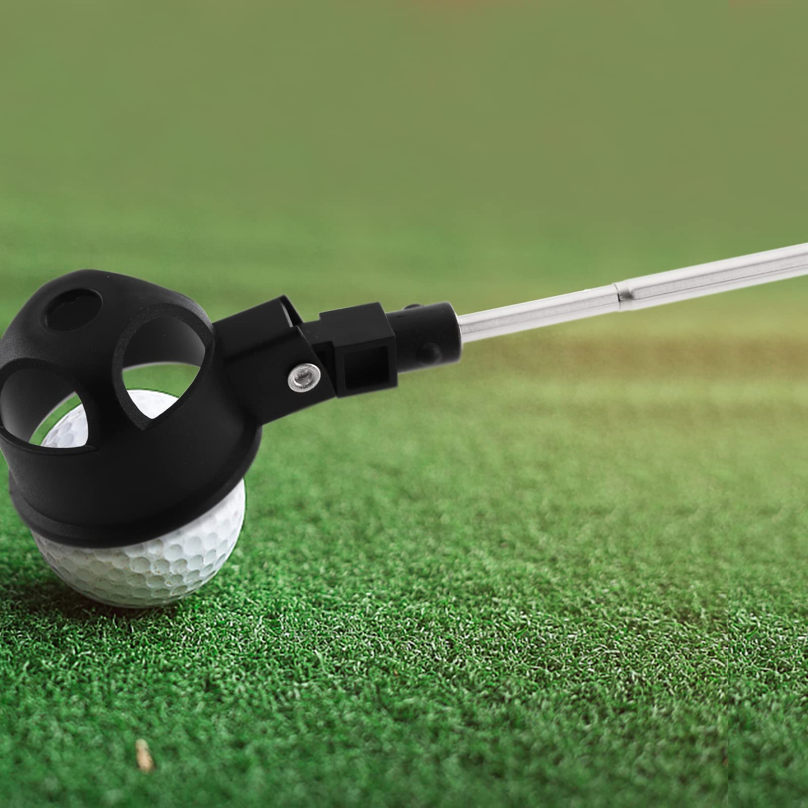 Jucoan 2 Pack Golf Ball Retriever Telescopic, 6.5 Feet Extendable Golf Ball Retriever Tool with Automatic Locking Scoop for Water, Golf Gift for Men
