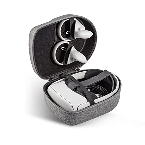 OTGO Shockproof Hard Nylon Partition Storage Bags Compatible with Quest 2 Headset Convenient Headset Carrying Case Protective Cover