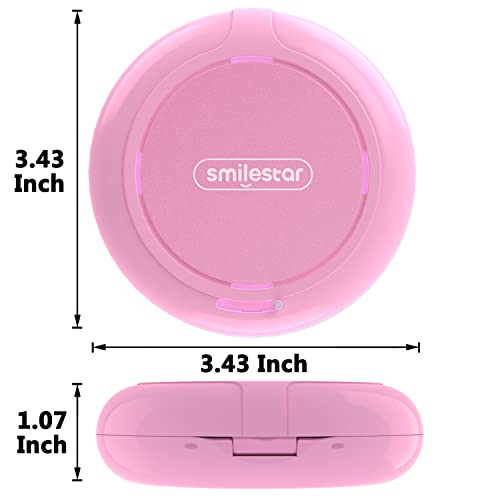 Retainer Case With Adjustable Vents And Mirror - Best Slim Aligner Case For Mouth Guard & Retainer - Creative Design In USA - Compatible With 99% Retainer