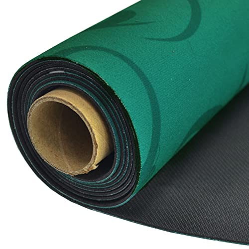 Poker tablecloth1.2M Deluxe Suede Rubber Pokers Tablecloth with Flower Pattern Casino Poker Set Board Game Mat Poker Accessory Poker Felt Table Cover