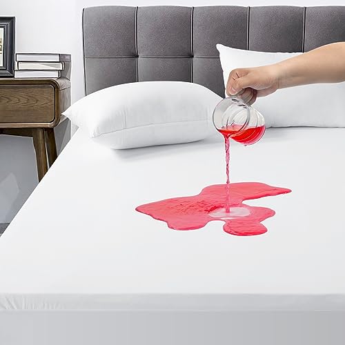 Waterproof Mattress Protector Cal King Size - Breathable Fitted Water Proof Washable California King Bed Mattress Cover Deep Pocket 6-16in