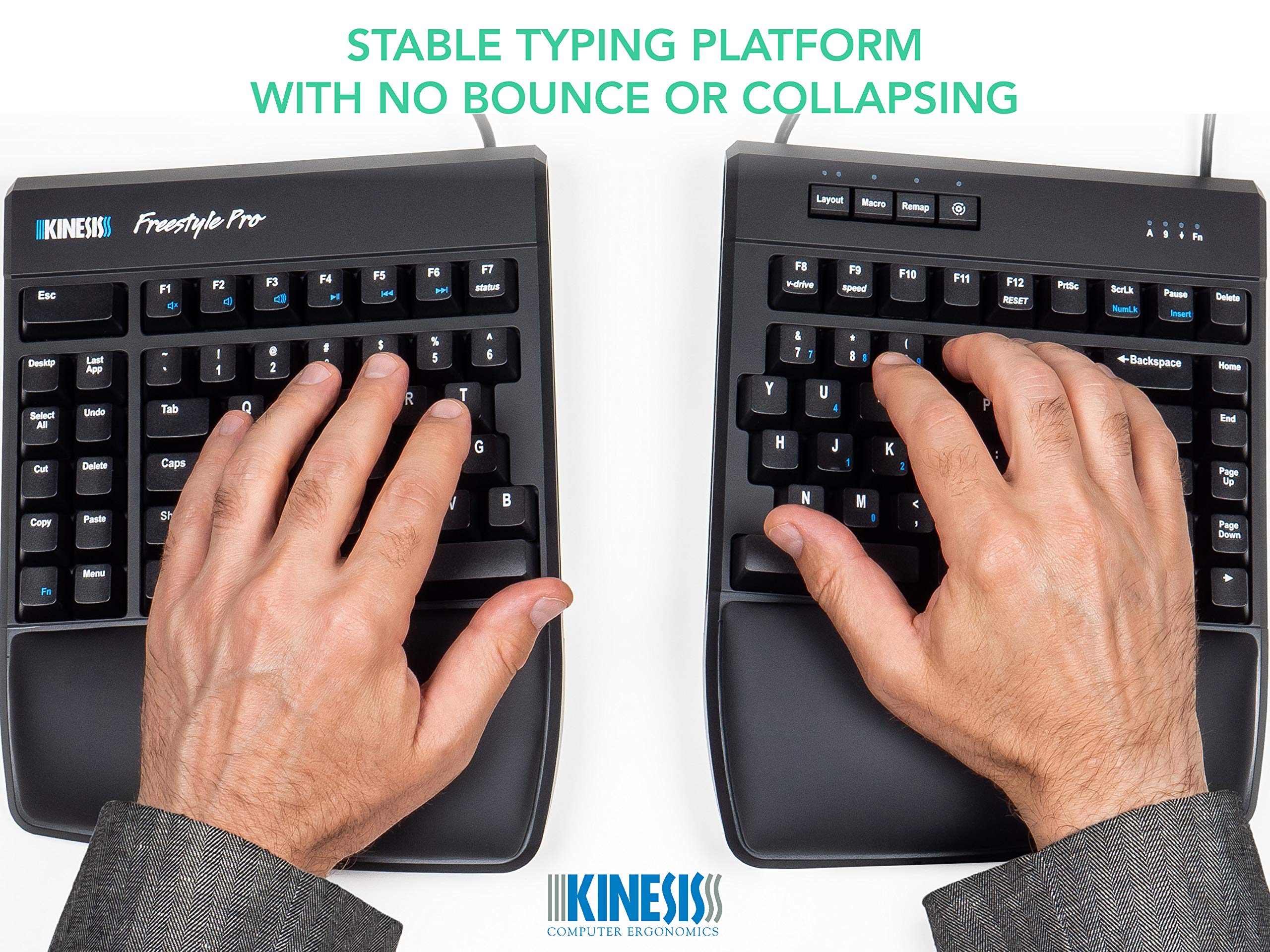 KINESIS VIP3 Pro Premium - Tenting with Palm Supports for Freestyle Pro (AC925)