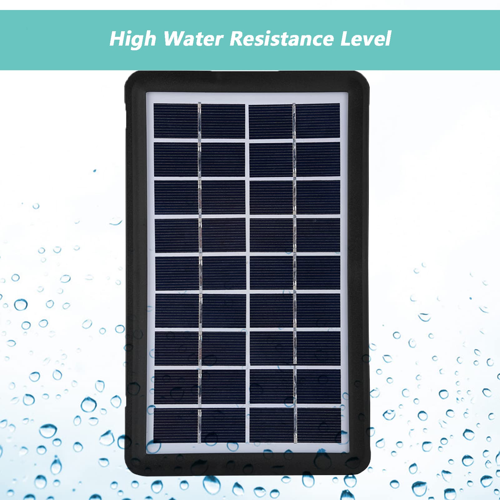 Richer-R Solar Panel, 9V 3W Solar Board Waterproof 93% Light Transmittance Poly Silicon Solar Cell 9 Volt Monocrystalline Solar Panel,up to 93% Tansmittance