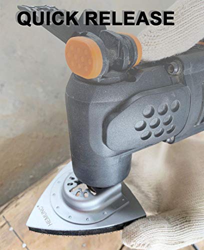 Oscillating Tool Sanding Pad,HEMUNC 3-1/8 Inch Triangle Sanding Pads 3PCS Fit Oscillating Multitools like Dewalt, Fein Multimaster, Bosch, Dremel, Makita, Milwaukee, Rockwell, Ryobi, Craftsman, Ridgid