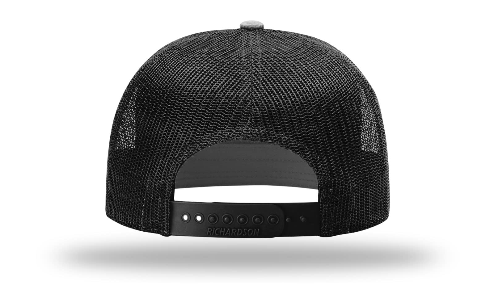 Richardson 168 Hat 7-Panel Trucker Cap Hi-Pro Snapback Cap Adjustable Baseball Hat Blank Hat Bulk Hats - Black