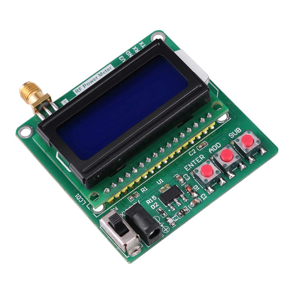 Power Meter, Logarithmic Detector 1 to 600MHz Board Demodulator Module RF Measurement Digital -75 to 16 dBm High Speed Calibration for Factory for Home