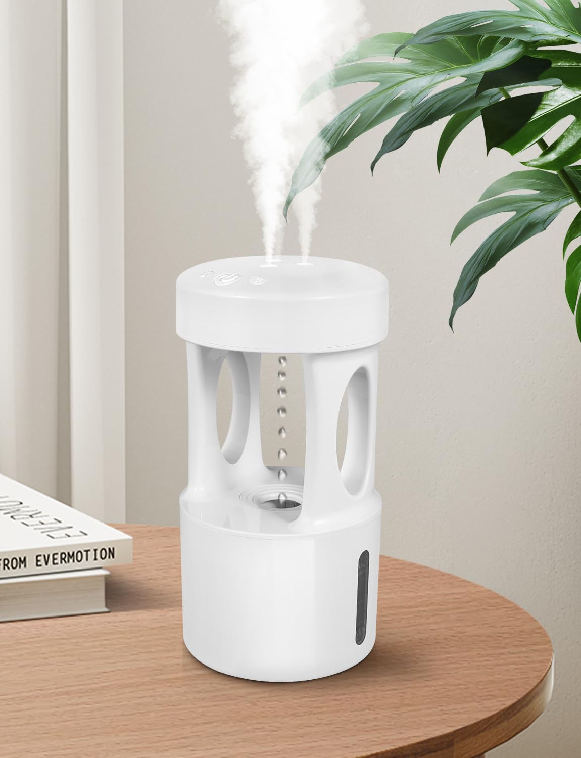RooXchowla Anti Gravity Humidifier,Water Drop Humidifier ,Drip Drop Humidifier with Night Light,Rain Cloud Humidifierhigh-capacity Silent humidifier for Bedroom/Baby Nursery/Bathroom//Living Room.