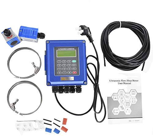 RaeSung Digital Portable Ultrasonic Flowmeters Flow Meter TUF-2000B+TM-1 DN50-700mm with TM-1 Medium Clamp-on Transducer