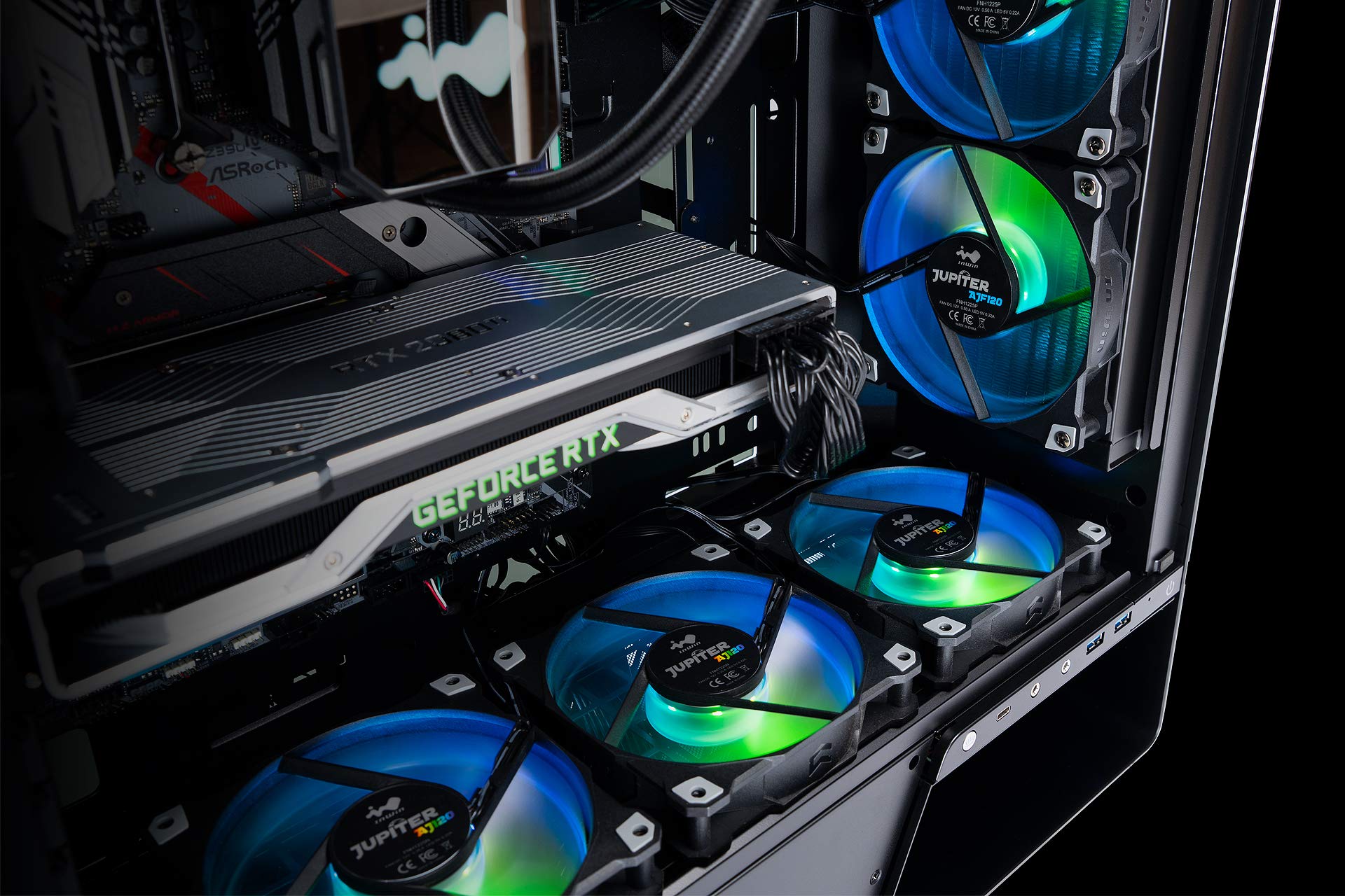 IN WIN Jupiter AJ120 High Air Flow Addressable RGB Fan Kit 120mm (Triple Pack)