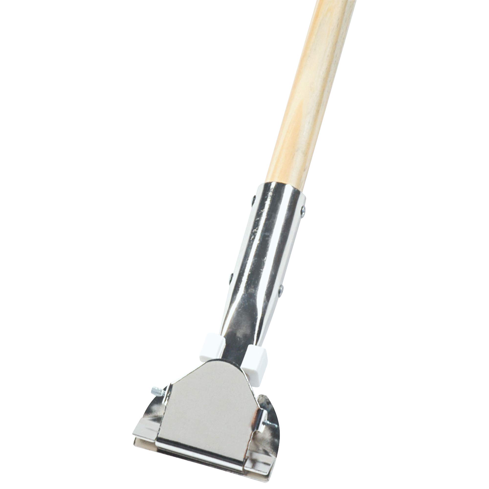 Ship Now Supply Clip-On Dust Mop Handle, 60", Brown/Silver, 1/Each