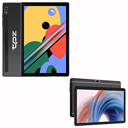 TPZ Tablet 10.1 inch, Android Tablets, 32GB ROM, 128GB Expansion, Wi-Fi, Google Certified, HD Large Touchscreen, Front+Rear Camera, Bluetooth, 6000mAh - 2PCS