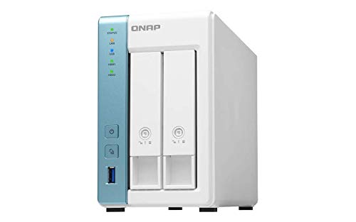 QNAP TS-231P3-2G Quad-Core 1.7GHz, 2.5GbE NAS 8TB Bundle with 2x4TB IronWolf NAS HDs