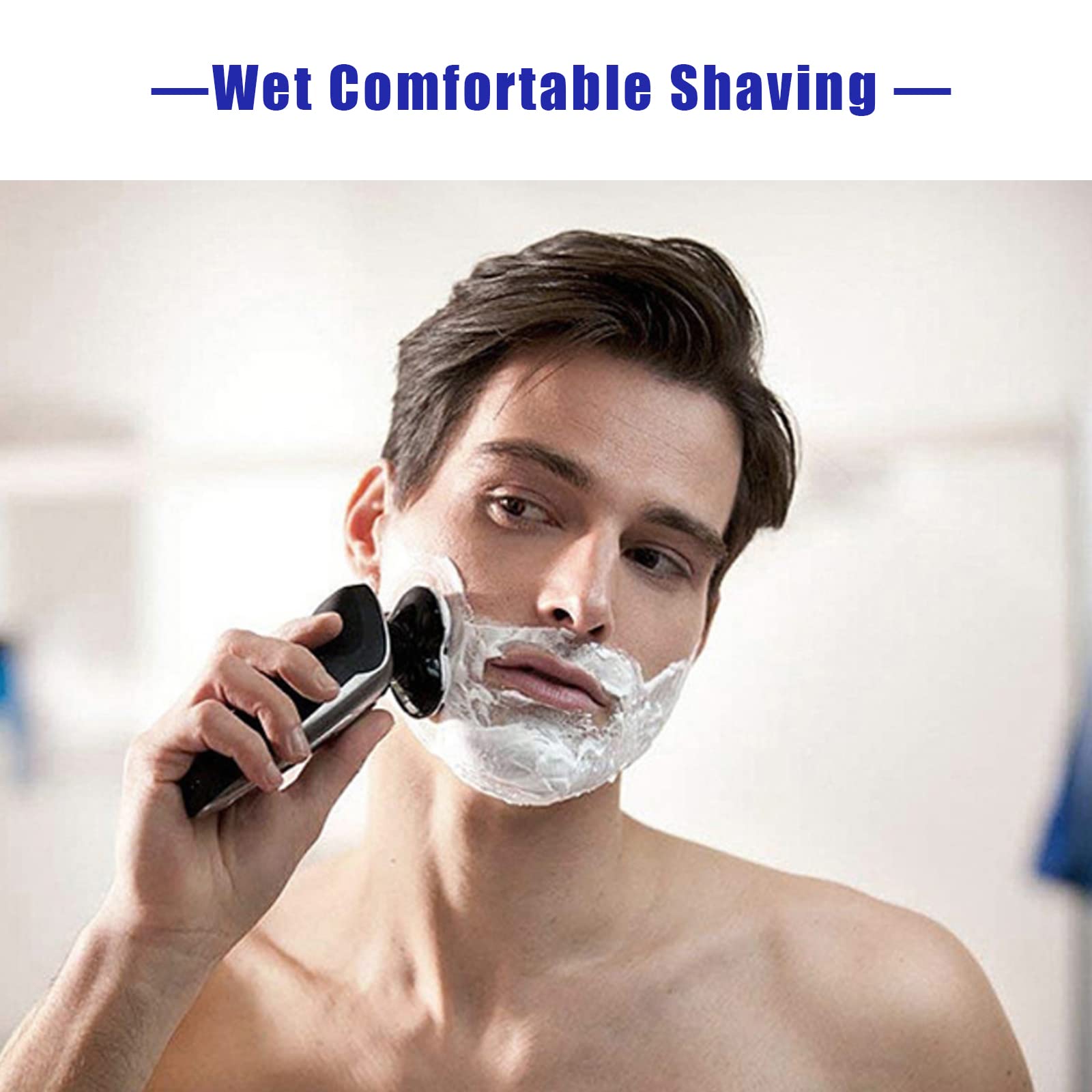 SH30 Replacement Heads Compatible with S738 with Durable Sharp Blade Compatible with Philips Norelco Electric Shaver Series 1000 2000, 3000，With durable razor blades.(Silver 6 Pack)