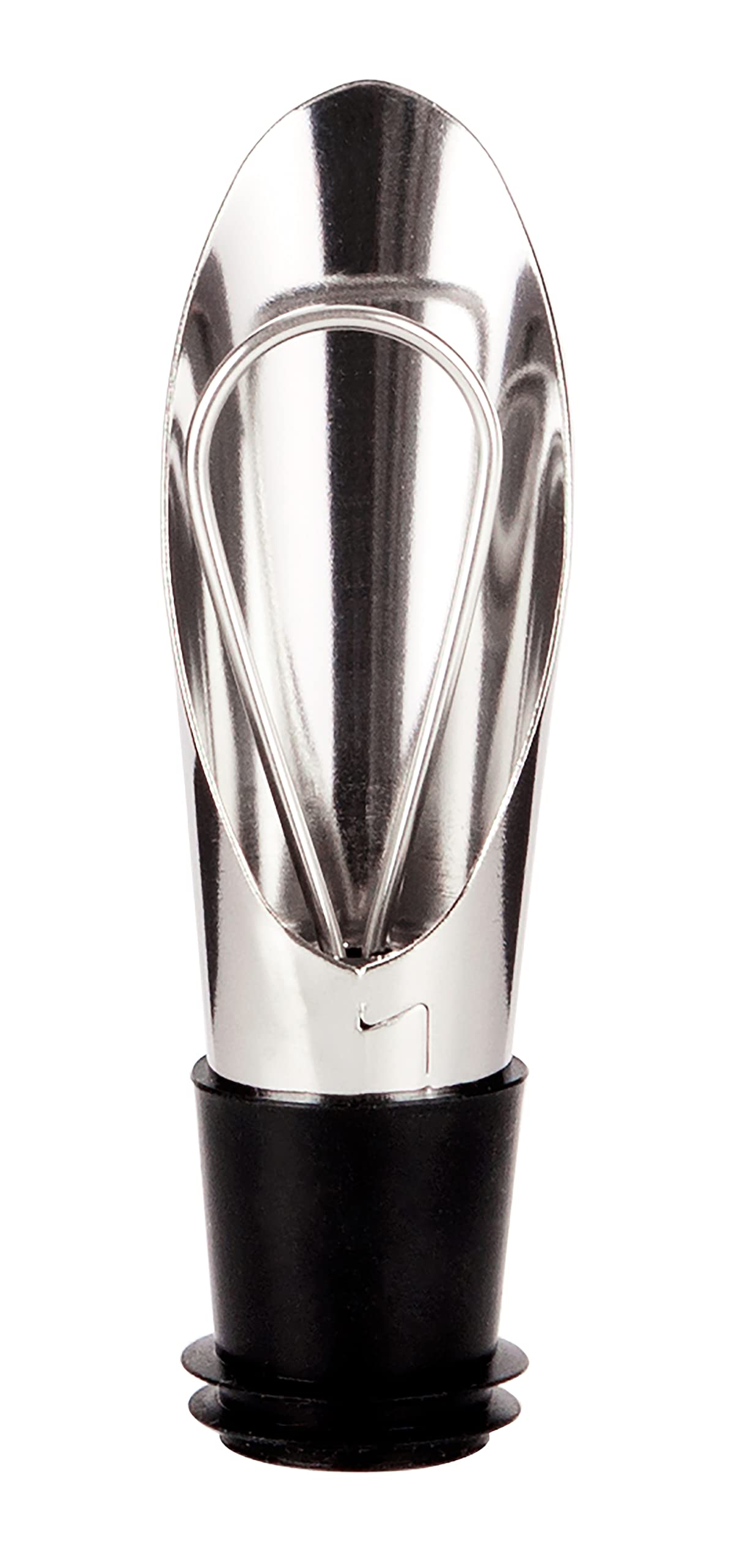 Ozeri Nouveaux II Electric Wine Opener in Black, with Foil Cutter, Wine Pourer and Stopper