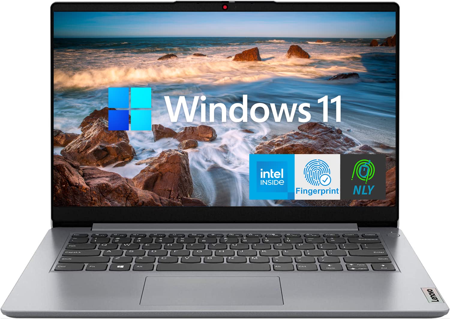 Lenovo 14'' IdeaPad Laptop with Fingerprint Reader (Latest Model), Full HD Anti-Glare Display, Intel Quad Core i5-1135G7, 20GB RAM, 1TB SSD, Iris Xe Graphics, USB Type-C, NLY MP, Windows 11, Gray